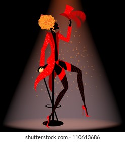 Actor Cabaret Red Stock Illustration 110613686 | Shutterstock
