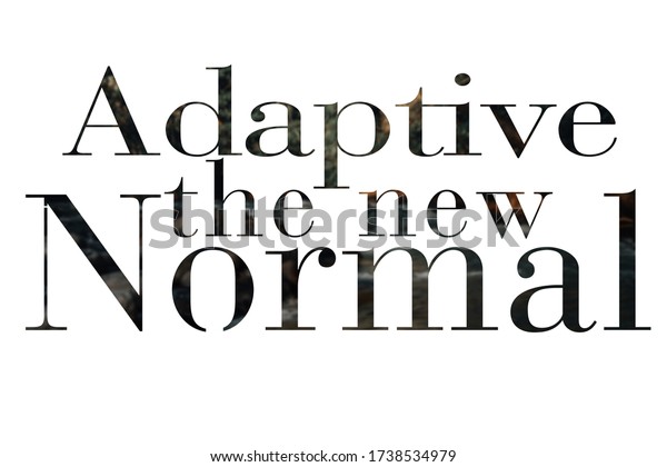 Adaptive New Normal Text On Blurred Stock Illustration 1738534979 ...