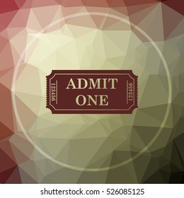 Admin One Ticket Icon Admin One Stock Illustration 526085125 | Shutterstock