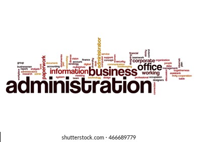 Administration Word Cloud Concept Stock Illustration 466689779 ...