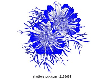 Adonis Abstract Blue Stock Illustration 2188681