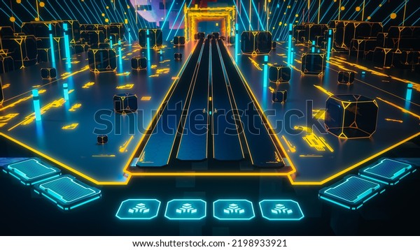 Advanced 3d Action Virtual Arcade Video Stock Illustration 2198933921 ...