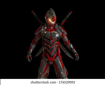 Advanced Cyborg Future Soldier Stock Illustration 83042278