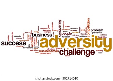 Adversity Word Cloud Concept Stock Illustration 502914010 | Shutterstock