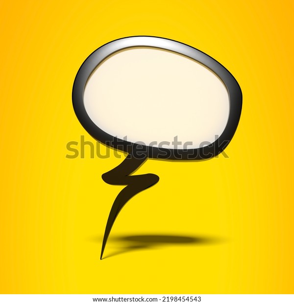 Advice Bubble Cartoon Style 3d Rendering Stock Illustration 2198454543 ...