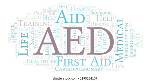 Aed Word Cloud Made Text Only 스톡 일러스트 1190184151 | Shutterstock