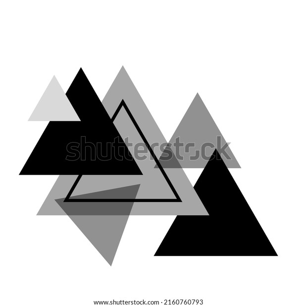 Aesthetically Complicated Triangle Shape Background Logo Stock ...