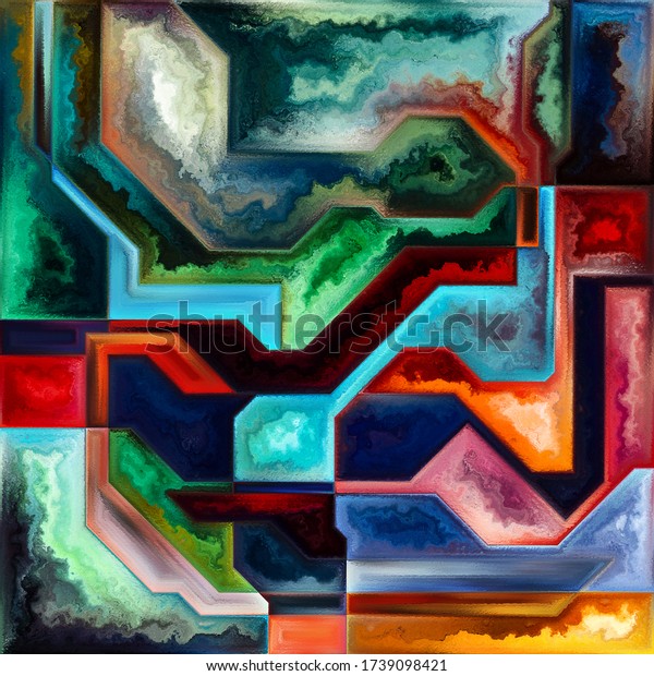 Affinity Forms Series Abstract Background Colorful Stock Illustration ...