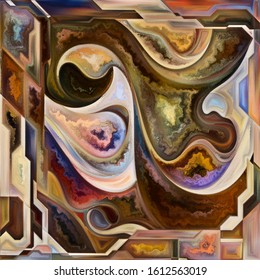 Affinity Forms Series Collage Background Colorful Stock Illustration ...