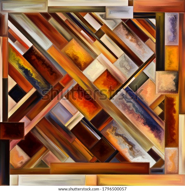 Affinity Forms Series Collage Background Colorful Stock Illustration ...