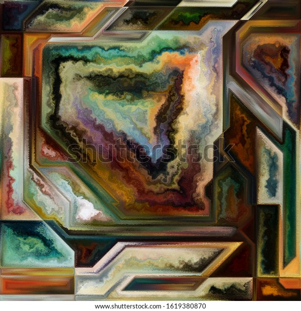 Affinity Forms Series Interplay Abstract Background Stock Illustration ...
