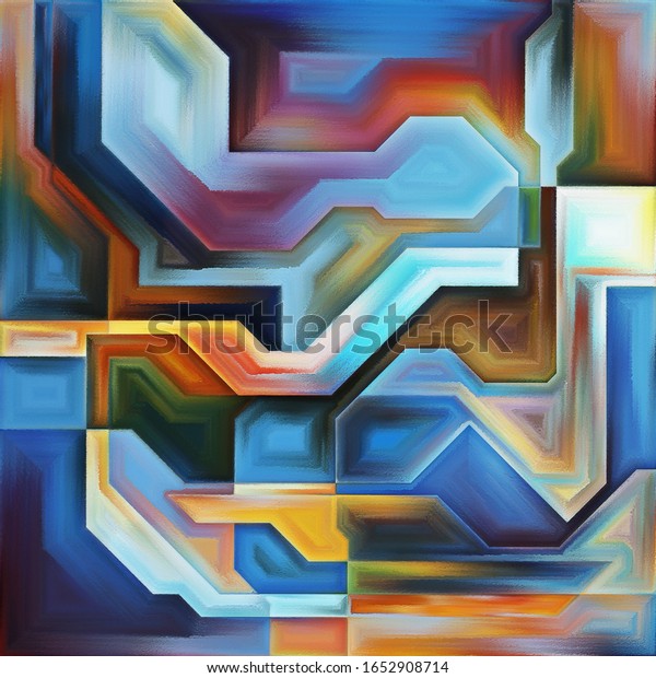 Affinity Forms Series Interplay Abstract Background Stock Illustration ...