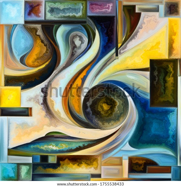 Affinity Forms Series Interplay Abstract Background Stock Illustration ...