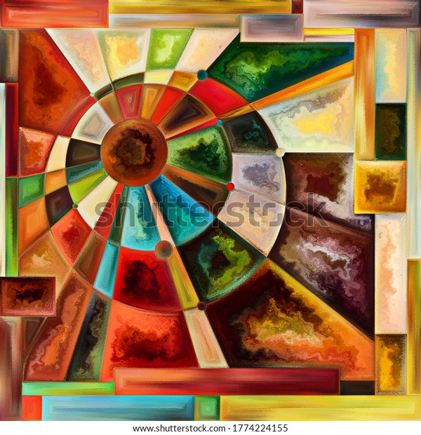 Affinity Forms Series Interplay Abstract Background Stock Illustration ...