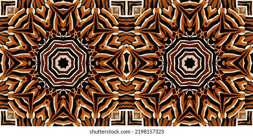 African Kente Cloth Patchwork Effect Border Stock Illustration ...