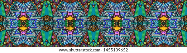 African Repeat Pattern American Seamless Print Stock Illustration ...