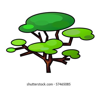 African Tree Stock Illustration 57465085 | Shutterstock