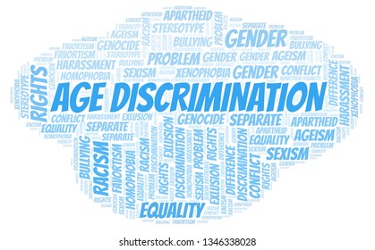 Age Discrimination Type Discrimination Word Cloud Stock Illustration ...