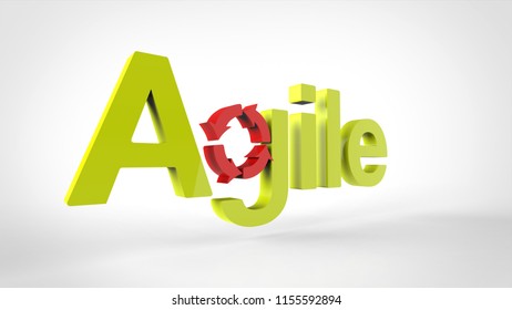 Agile 3d Rendering Stock Illustration 1155592894 | Shutterstock