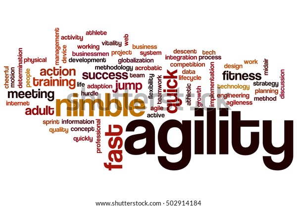 Agility Word Cloud Concept Stock Illustration 502914184