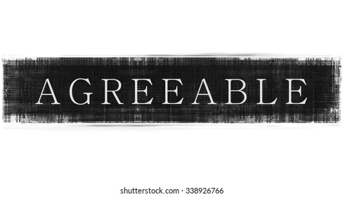 Agreeable Word Stock Illustration 338926766 | Shutterstock