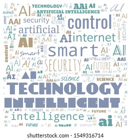 Ai Artificial Intelligence Word Cloud Use Stock Illustration 1549316714 ...