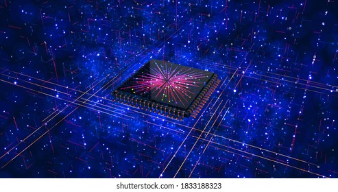 Ai Processor Processing Data Cpu Circuit Stock Illustration 1833188323 | Shutterstock