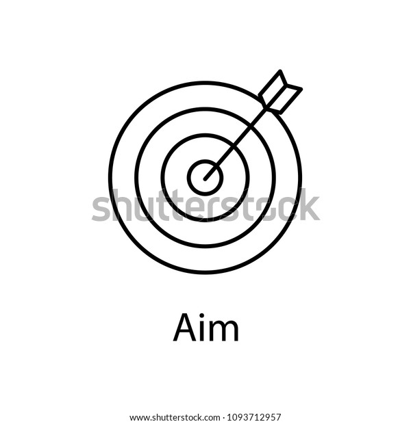 Aim Icon Element Web Icon Name Stock Illustration 1093712957