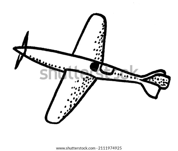 Airplane Black White Drawing Stock Illustration 2111974925 | Shutterstock Airplane Black White Drawing Stock Illustration 2111974925 | Shutterstock