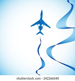 Airplane Vector Abstract Background Stock Illustration 242266540 ...