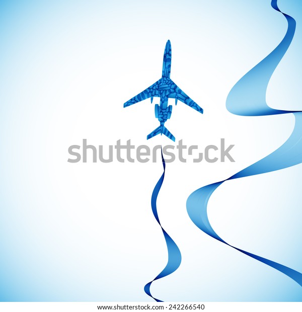 Airplane Vector Abstract Background Stock Illustration 242266540 ...