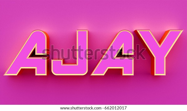 Ajay Logo This Logo Text Ajay Stock Illustration 662012017