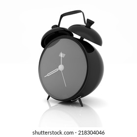 Alarm Clock Rendered 3d Empty Inside Stock Illustration 1434607952
