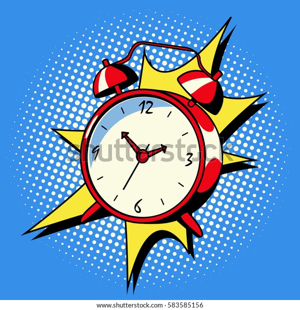 Alarm Clock Ring Comic Book Pop Stock Illustration 583585156 | Shutterstock