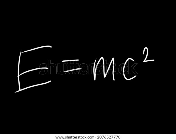 Albert Einsteins Massenergy Relativity Equivalence Theory Stock ...