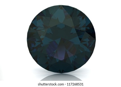 Alexandrite On White Background Vector Illustration Stock Vector ...