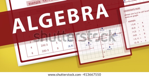 Algebra Mathematics Calculation Chart Concept Stock Illustration ...