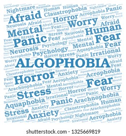 Algophobia Word Cloud Stock Illustration 1325669819 | Shutterstock