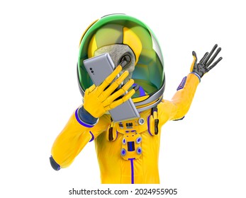 149 An astronaut holding a phone Images, Stock Photos & Vectors ...