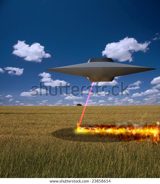 Alien Burning Landscape Stock Illustration 23858614 | Shutterstock
