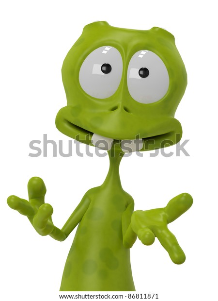 Alien Cartoon Portrait Stock Illustration 86811871 | Shutterstock