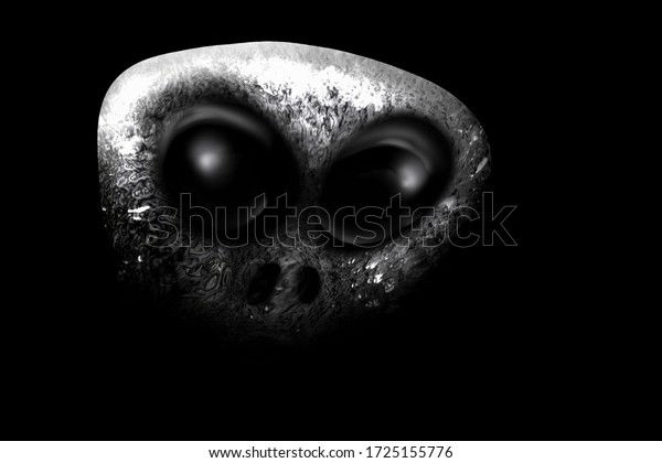 Alien Face 3d Render Illustration Stock Illustration 1725155776 ...