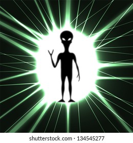 Alien Invasion Flash Light Stock Illustration 134545277 | Shutterstock