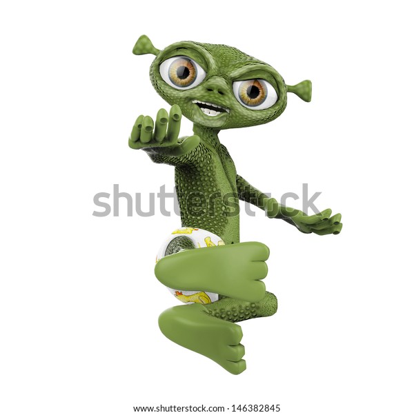 Alien Mars Karate Jump Front Stock Illustration 146382845 | Shutterstock