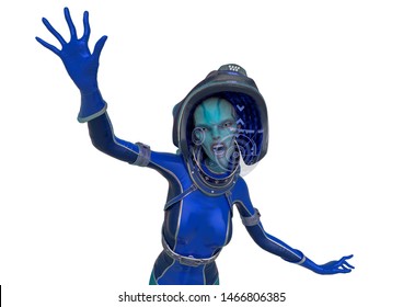 Alien Queen Red Sci Fi Outfit 스톡 일러스트 1466806385 | Shutterstock