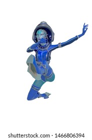 Alien Queen Red Sci Fi Outfit Stock Illustration 1466806373