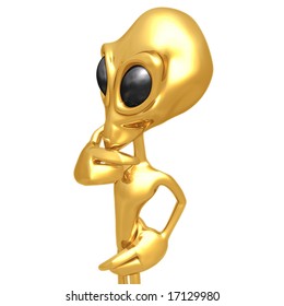 Alien Thinking Stock Illustration 17129980 | Shutterstock