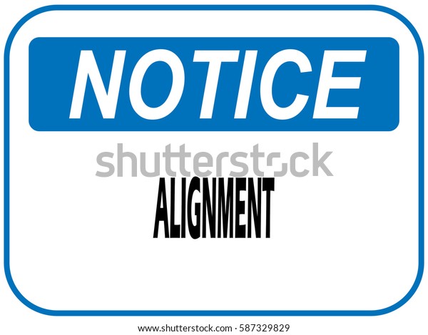 Alignment Hand Writing Word Represent Meaning Stock Illustration ...