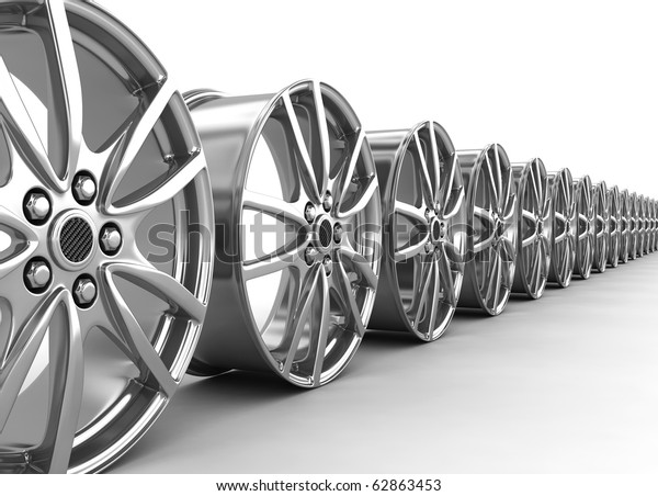 Alloy Rims 3d Render Stock Illustration 62863453 | Shutterstock
