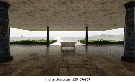 Alone Empty Space Liminal Space 3d Stock Illustration 2204396969 ...